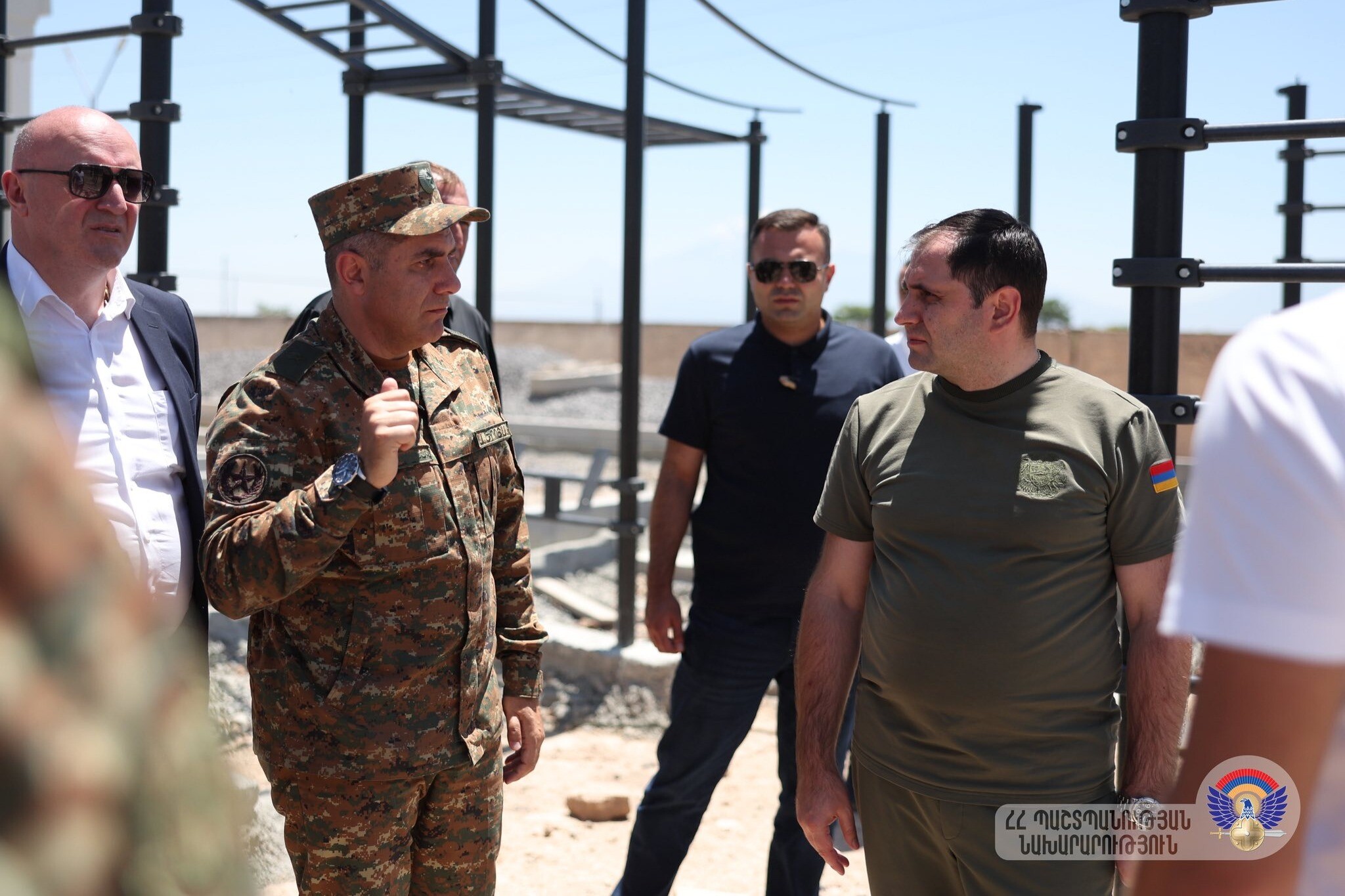 Defense Minister inspects construction of modular military base ...