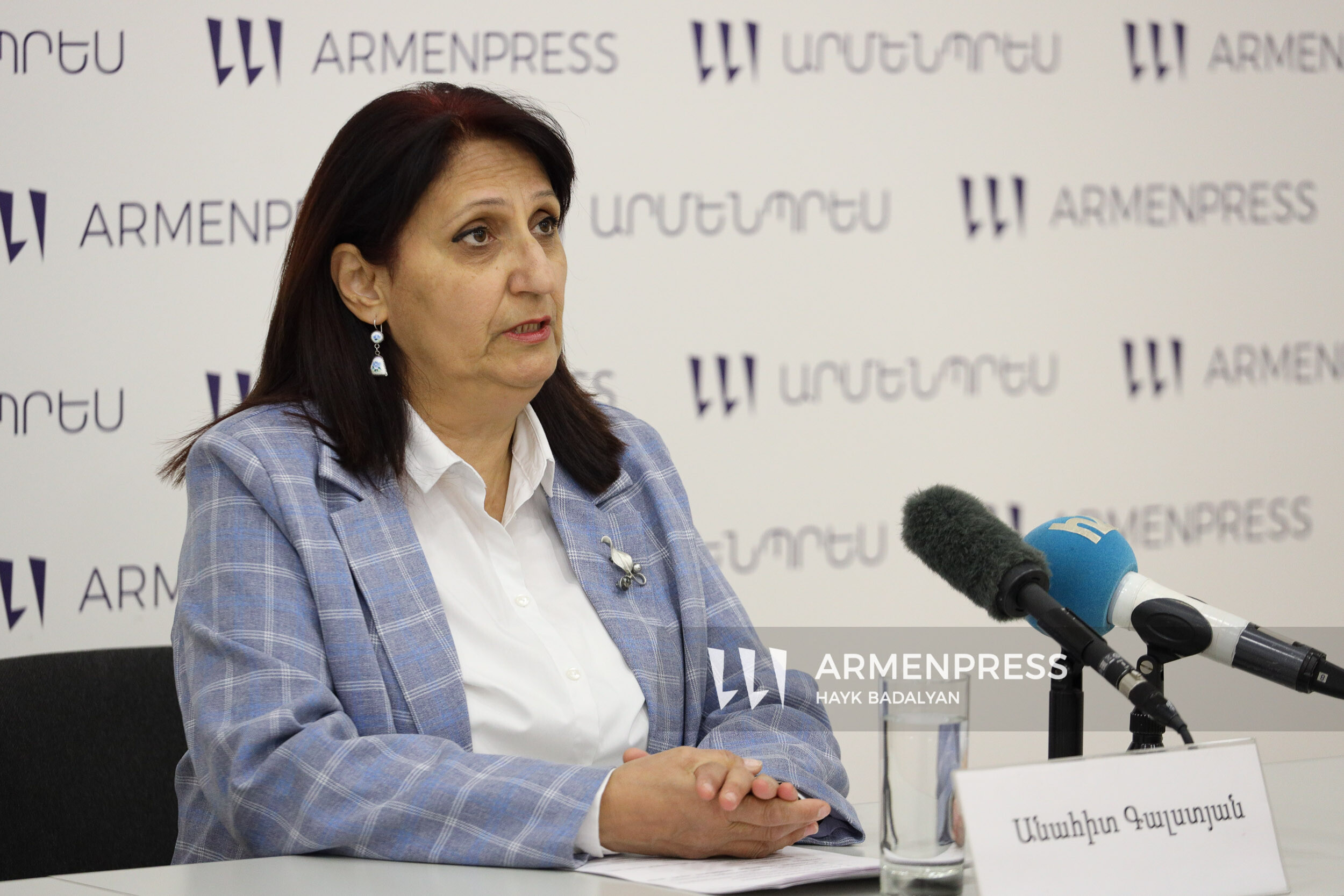 Press conference of Anahit Galstyan, Head of the Pension Provision and ...
