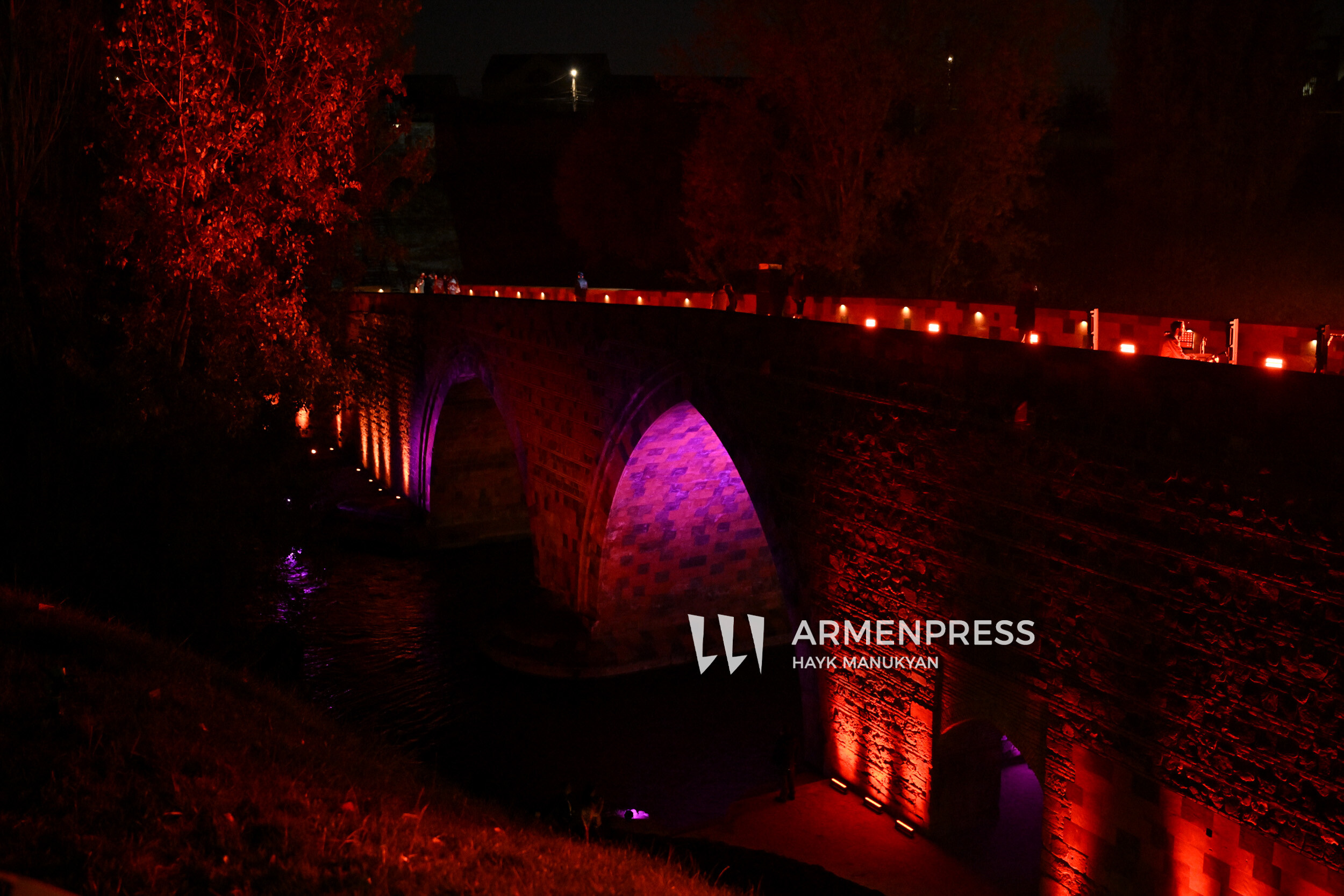 Yerevans Red Bridge Reconstructed Reopened To Visitors Armenpress